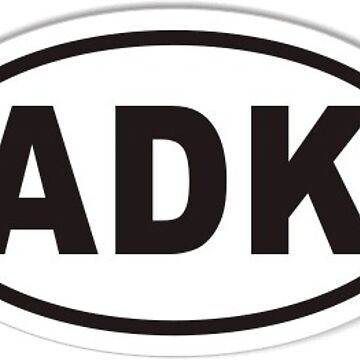 "Adirondack Oval" Sticker for Sale by folfol | Redbubble