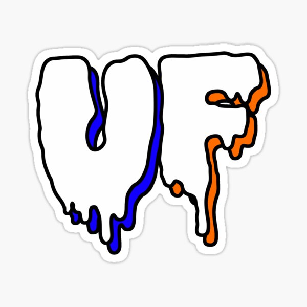 "drippy UF " Sticker by reaganreese | Redbubble