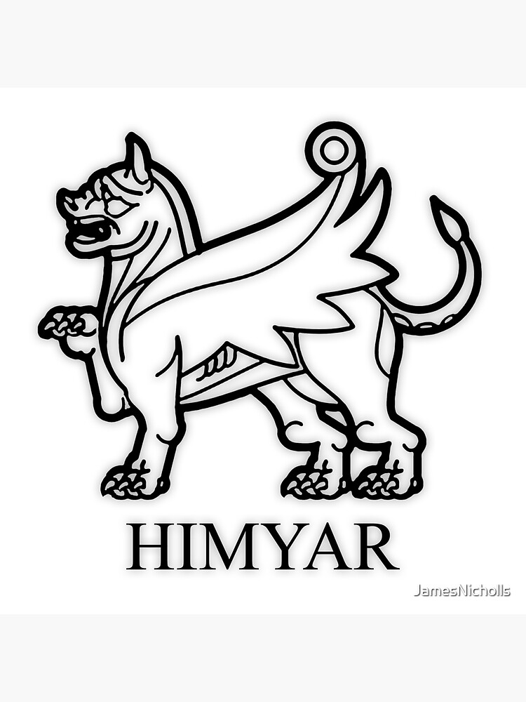 "Himyar Symbol" Sticker for Sale by JamesNicholls | Redbubble