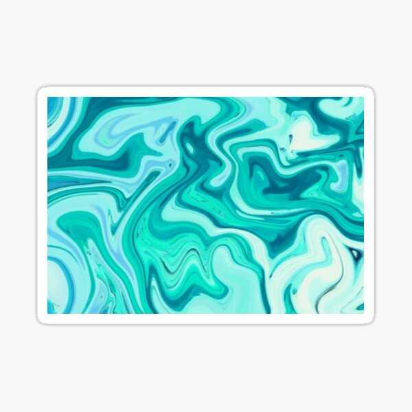 "Turquoise Marble " Sticker for Sale by happysmurf | Redbubble