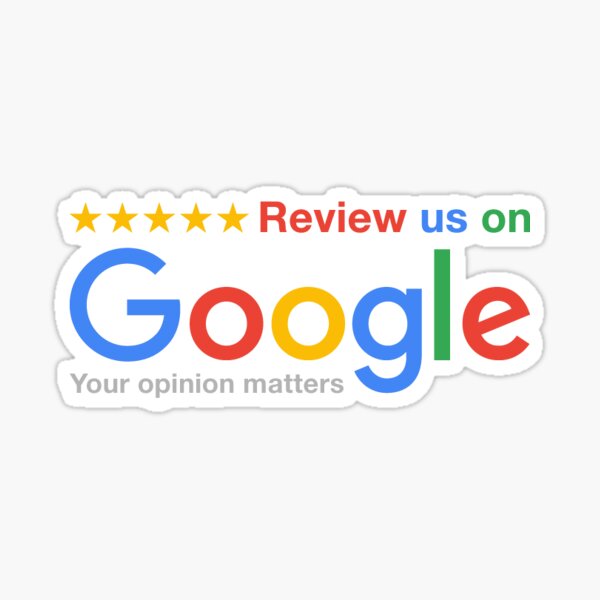 Review Us On Google Stickers | Redbubble