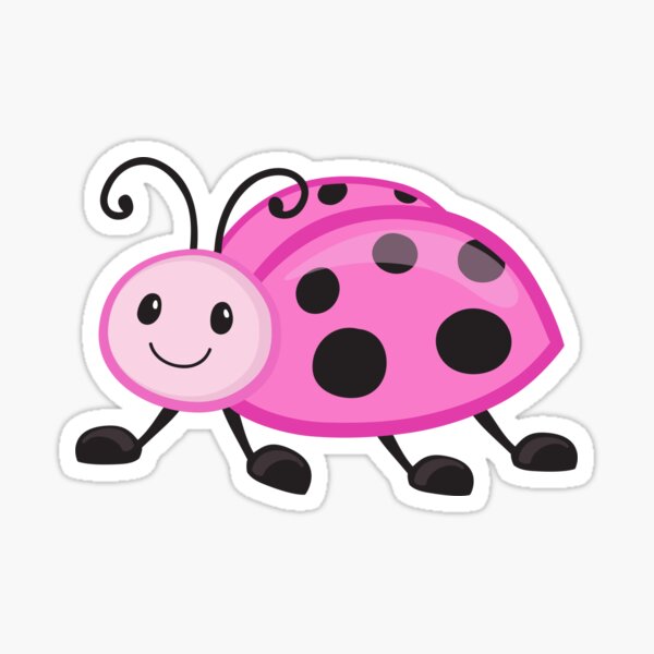 "Cute cartoon ladybug" Sticker for Sale by Sandytov | Redbubble