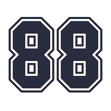 "88 Sports Number Eighty-Eight" Sticker for Sale by HelloFromAja ...