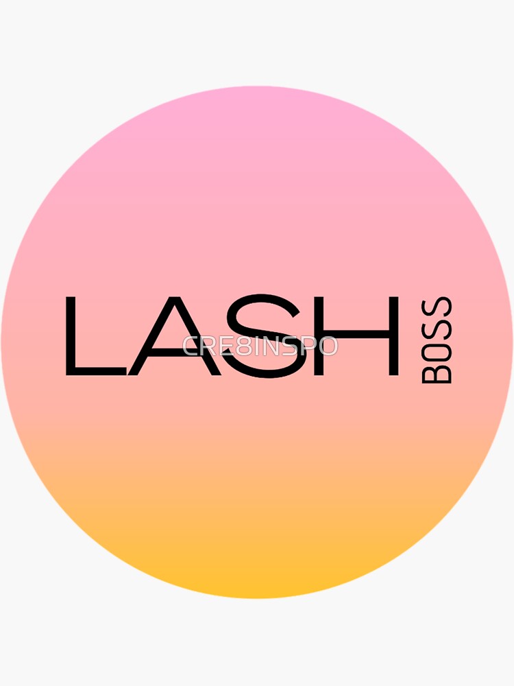 "Lash Boss, Lash Tech " Sticker by CRE8INSPO | Redbubble