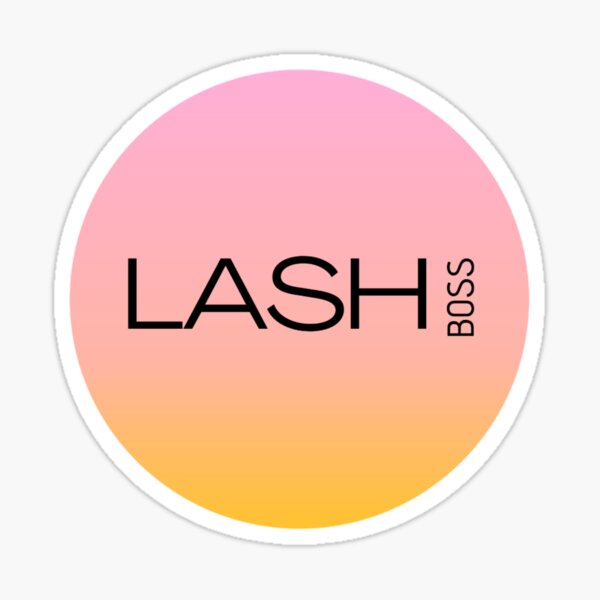 "Lash Boss, Lash Tech " Sticker by CRE8INSPO | Redbubble