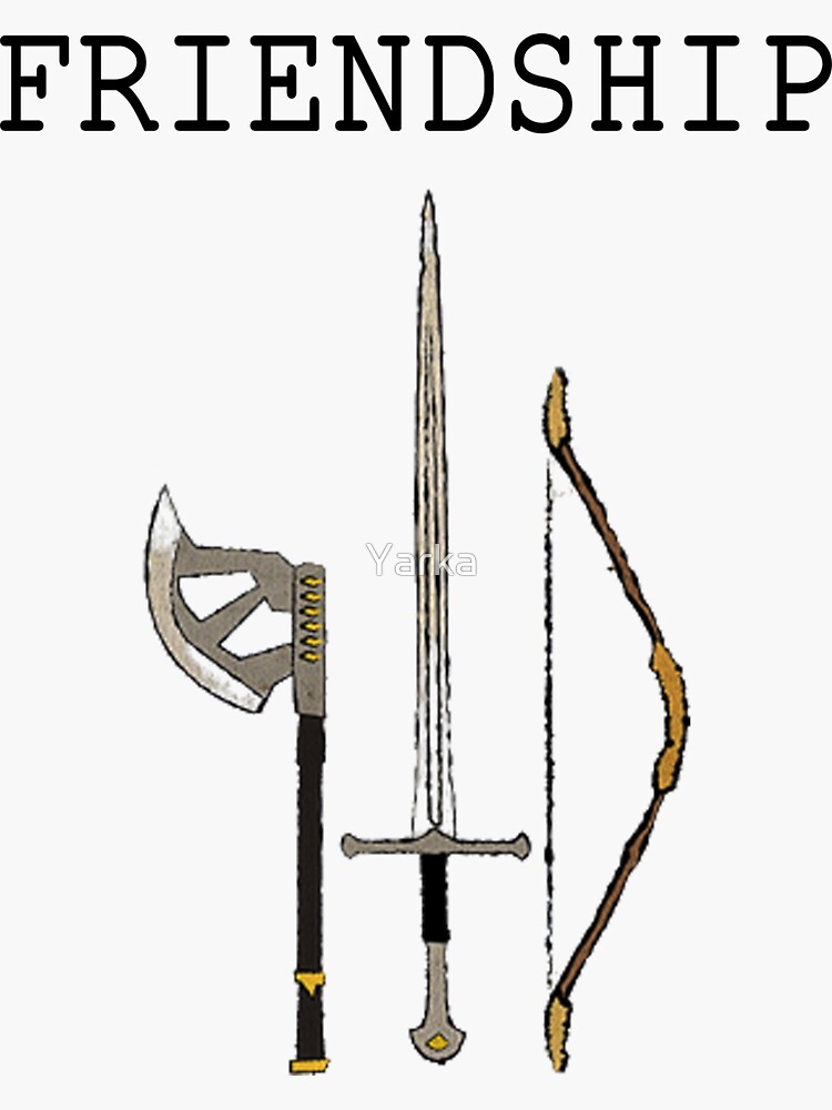 "Weapons - Friendship" Sticker for Sale by maliksweity | Redbubble