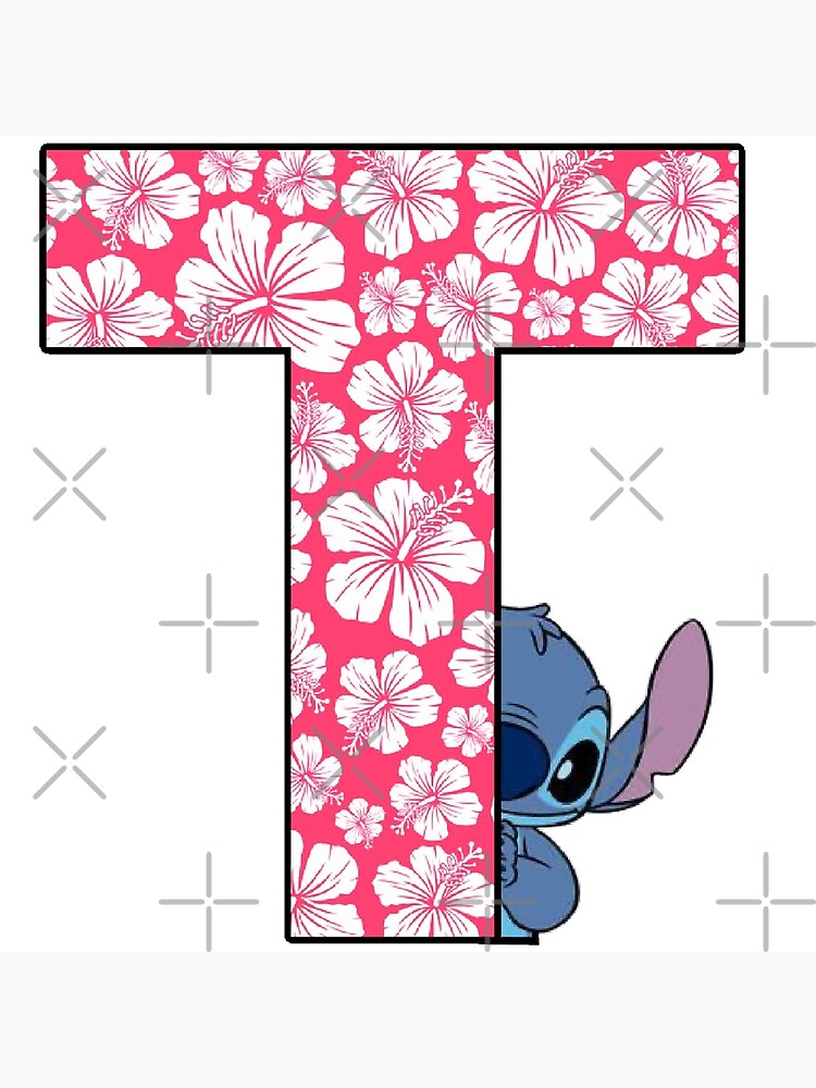 Lienzo for Sale con la obra «Lilo & Stitch Letra T» de Lizettesotelo ...