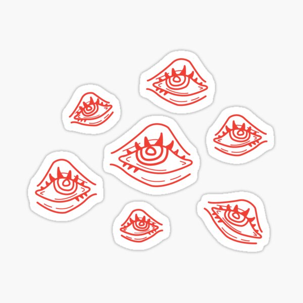 "Multiple Eyeballs" Sticker by uncleagonist | Redbubble