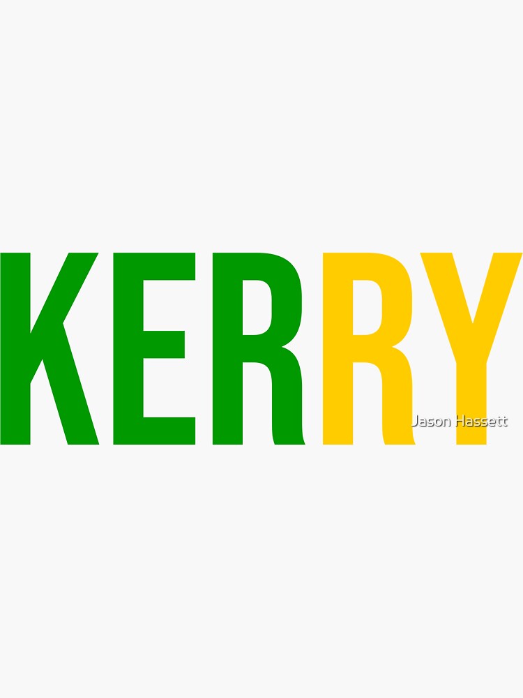 "Kerry County Colours" Sticker for Sale by bepresentinyou | Redbubble