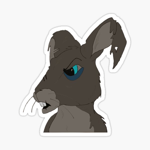 "Tough rabbit" Sticker by EpcotDuck | Redbubble