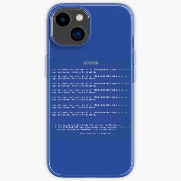 "Windows BSOD - Your dreams must be terminated" iPhone Case for Sale by ...