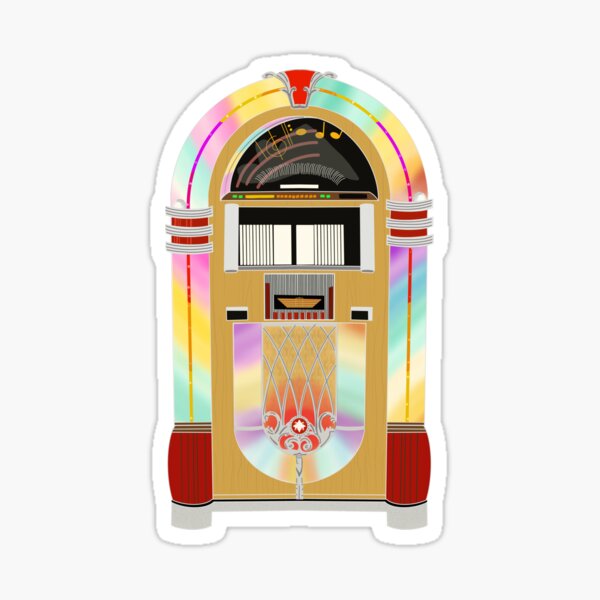 "Vintage Jukebox " Sticker for Sale by jenbucheli | Redbubble