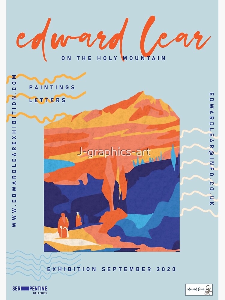 Edward Lear Exhibition Poster - On The Holy Mountain (Mock) Premium ...