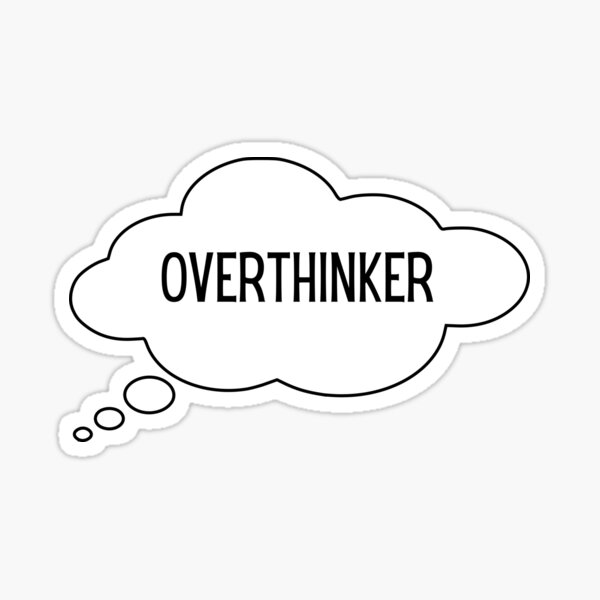 "Overthinker Cloud" Sticker for Sale by alaghupriya | Redbubble