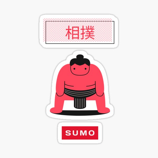"The Sumo" Sticker for Sale by Shweezee | Redbubble