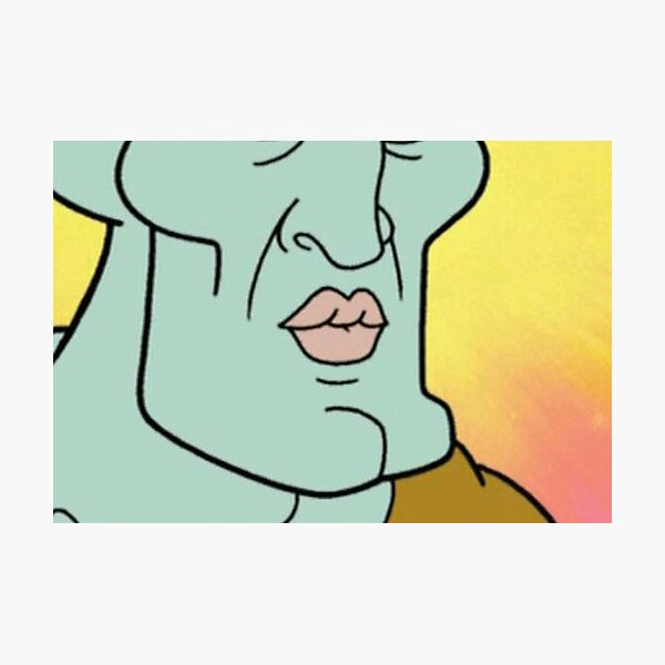 "Handsome Squidward MASK (SPONGEBOB)" Photographic Print for Sale by ...