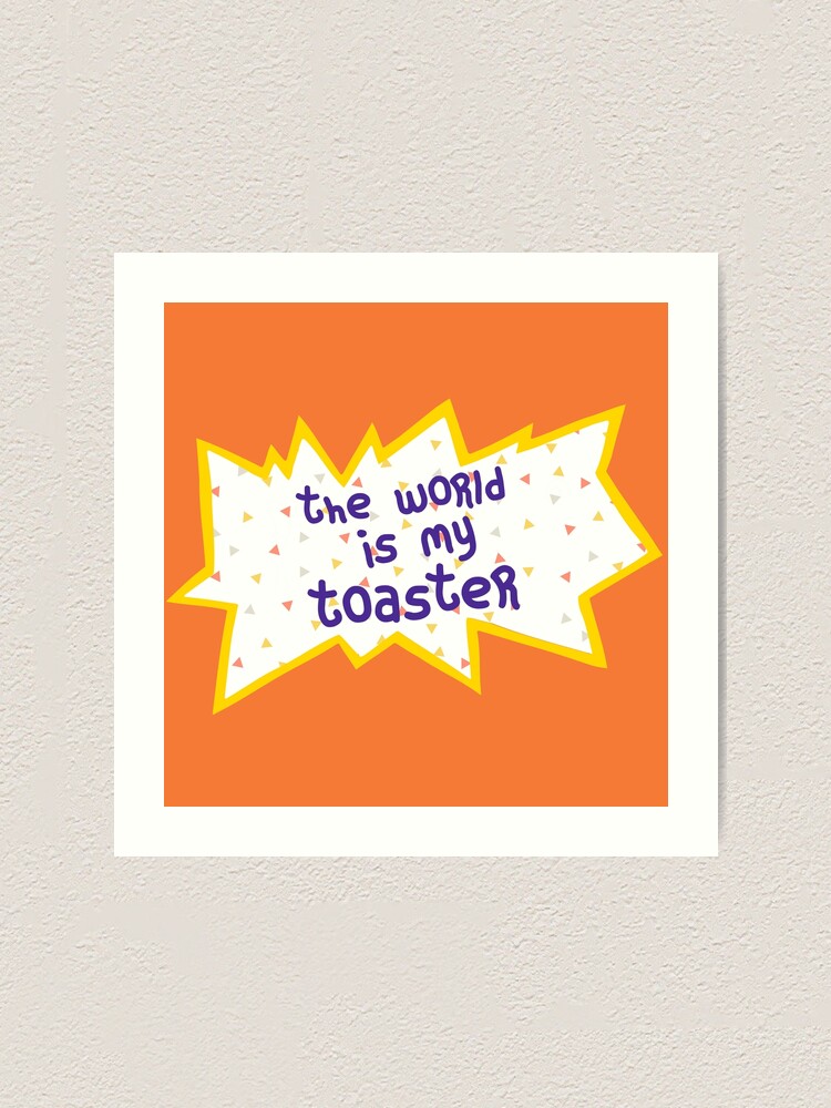 "Orange Chuckie the world is my toaster Logo Quote 90s Retro Birthday ...