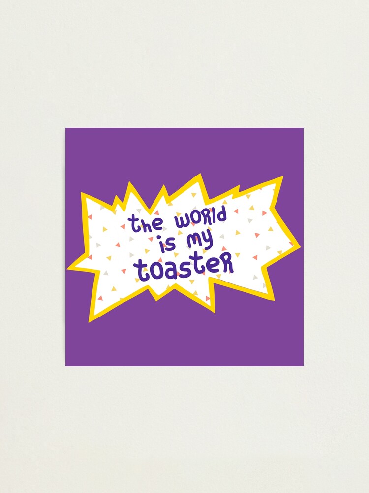 "Purple Chuckie the world is my toaster Logo Quote 90s Retro Birthday ...