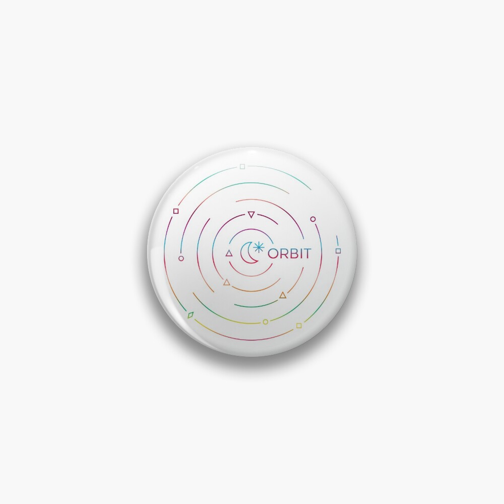 "LOONA'S Orbit Logo" Pin by cal-mnds | Redbubble