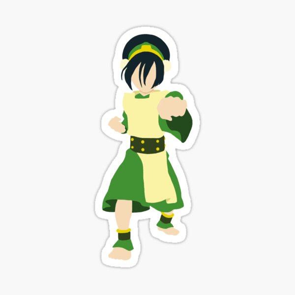 "Toph" Sticker for Sale by aaabattery | Redbubble