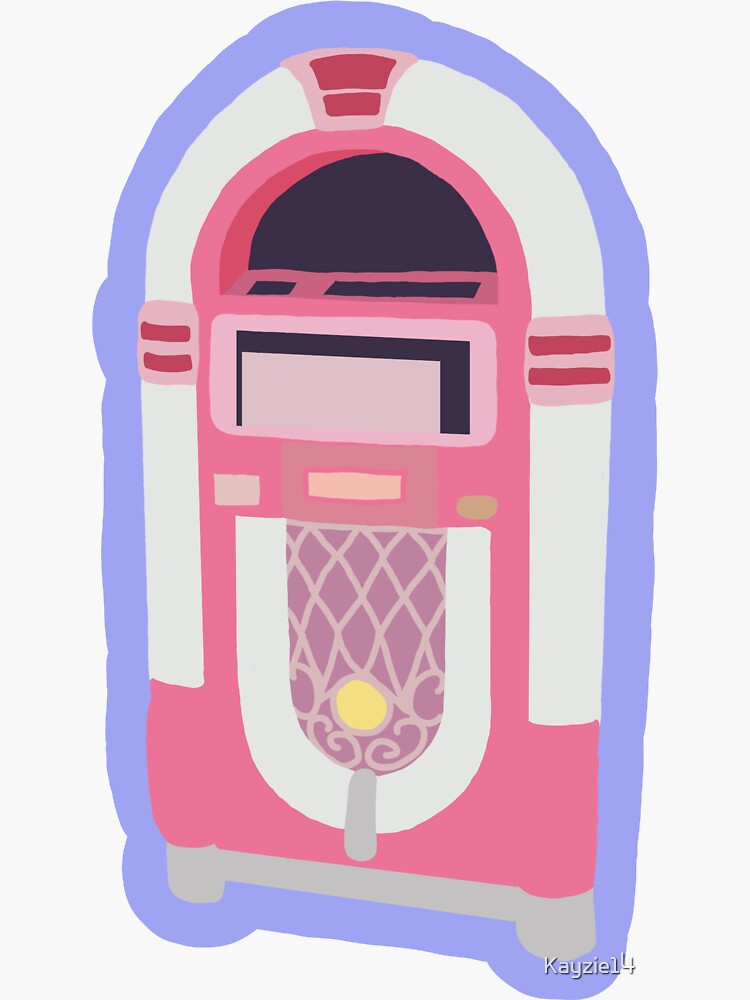 "Pink Jukebox" Sticker for Sale by Kayzie14 | Redbubble