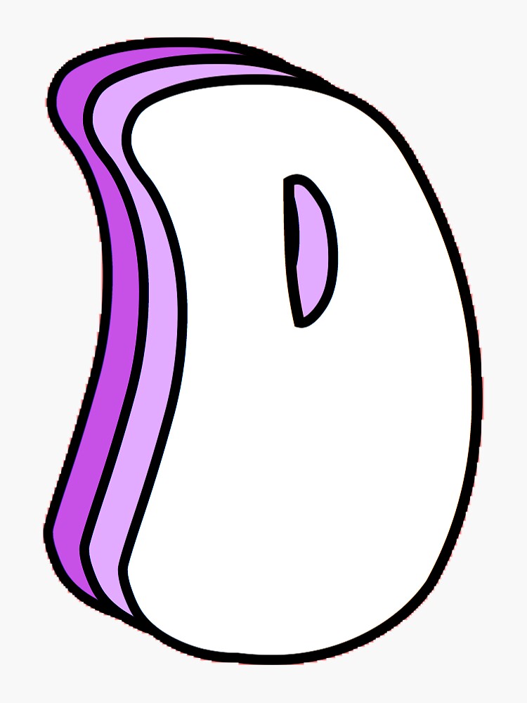 "bubble letter D sticker" Sticker for Sale by irvinkay000 | Redbubble