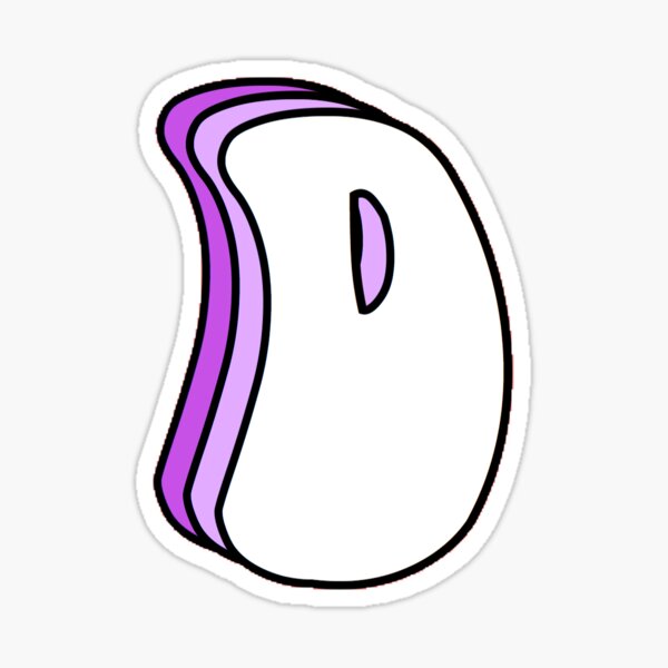 "bubble letter D sticker" Sticker for Sale by irvinkay000 | Redbubble