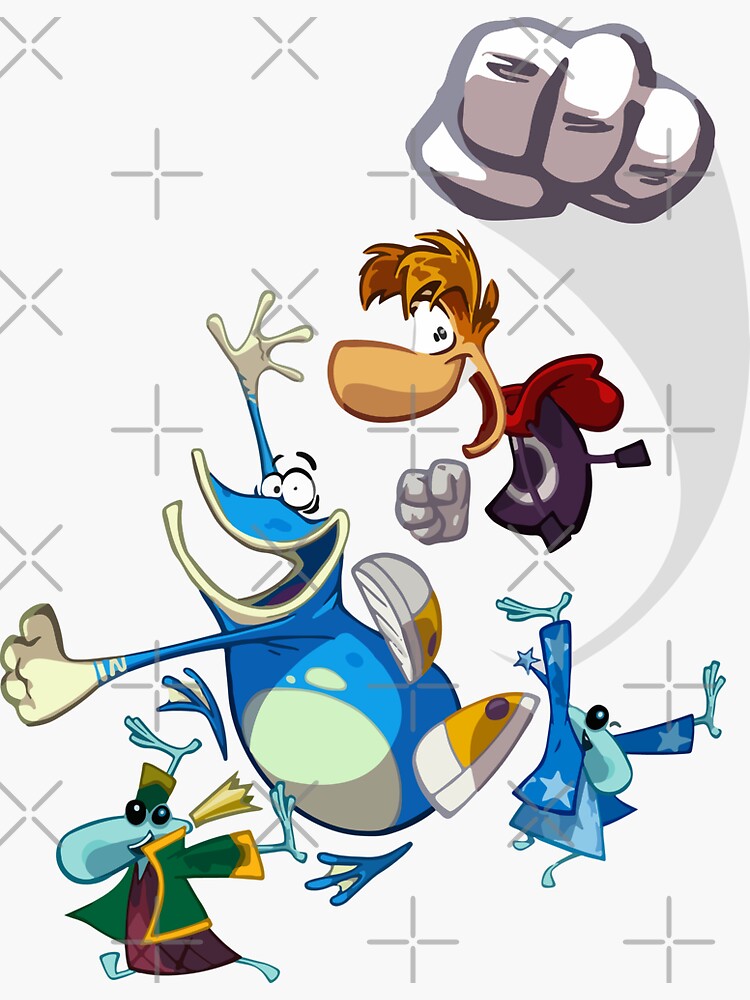 "Rayman and Globox " Sticker for Sale by rickelodeon | Redbubble