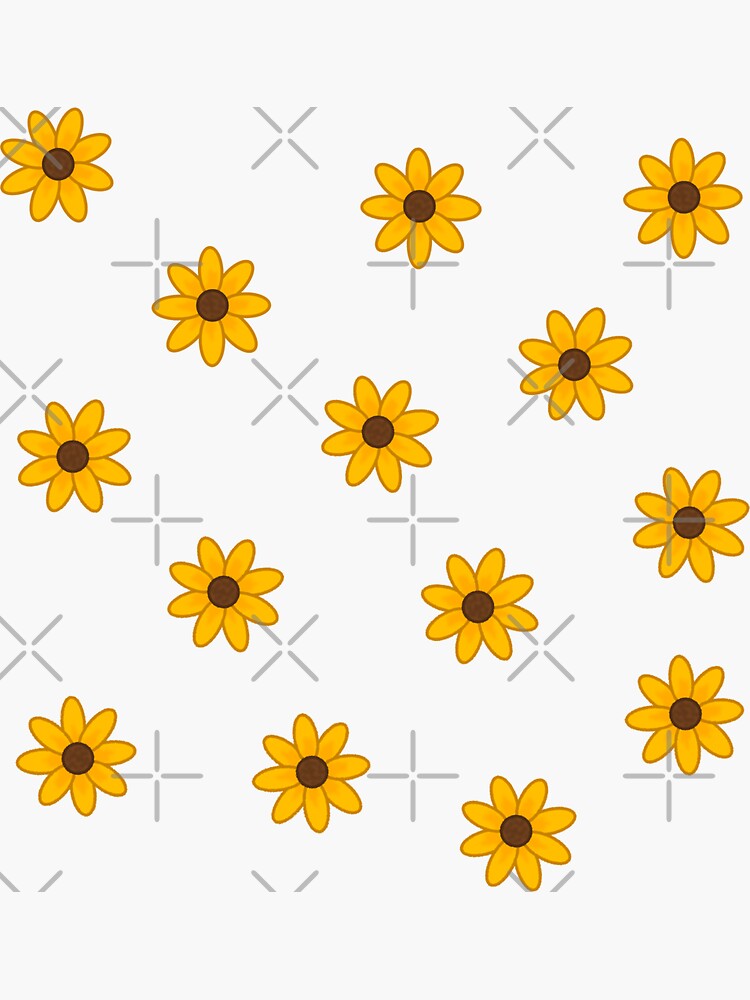 "little sunflowers" Sticker for Sale by ShaynaFried | Redbubble