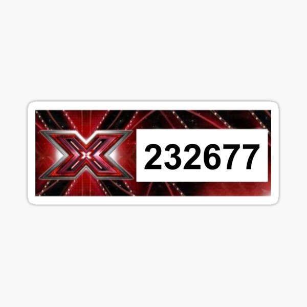 "Niall Horan X Factor Audition Number" Sticker for Sale by mhj5503 ...