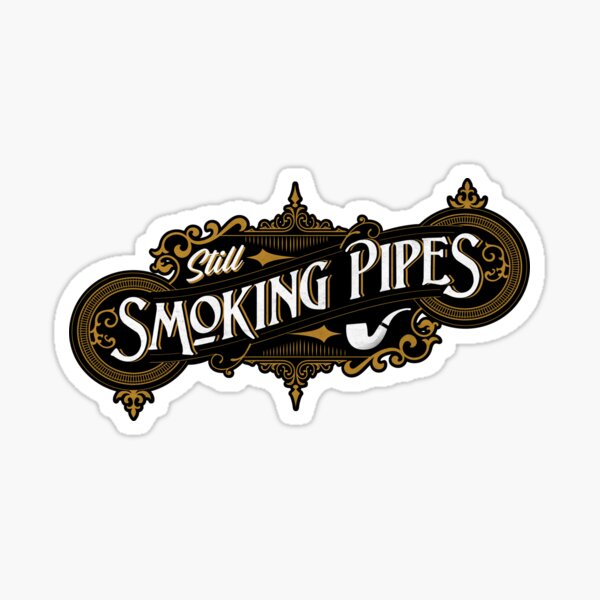 "Classic Still Smoking Pipes" Sticker for Sale by annapeachey | Redbubble