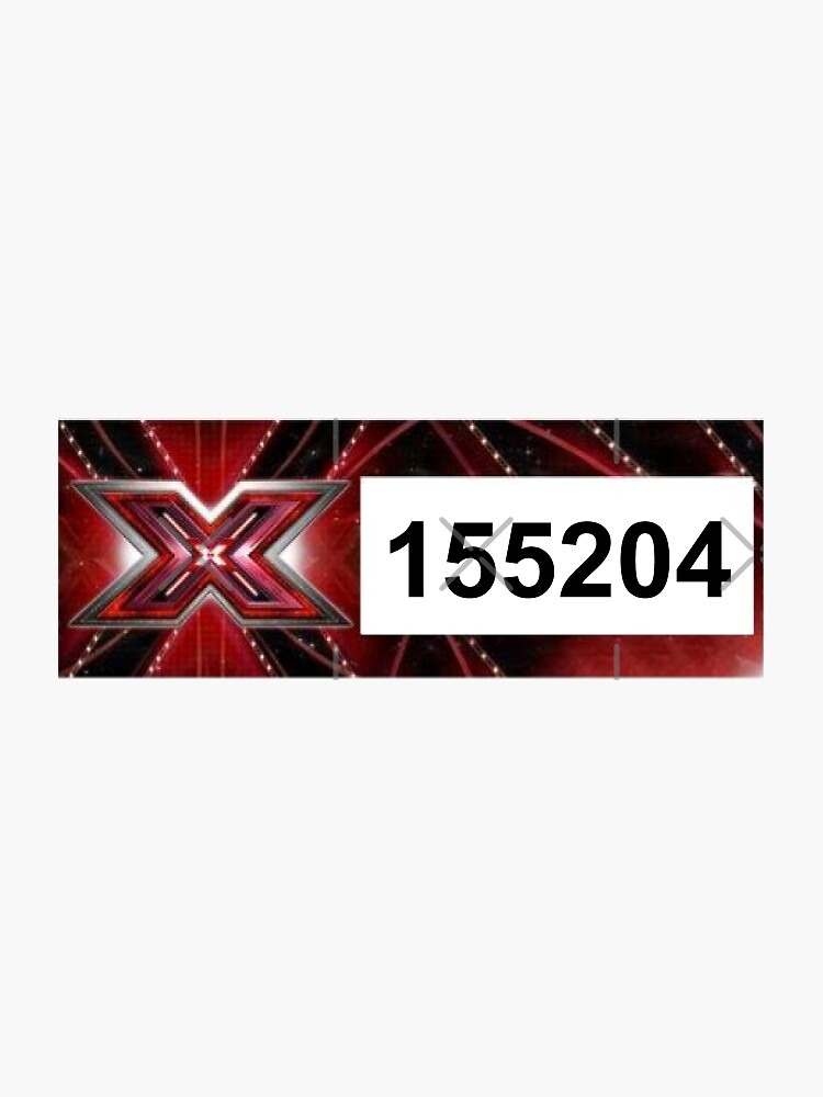 "Louis Tomlinson X Factor Audition Number" Sticker for Sale by mhj5503 ...