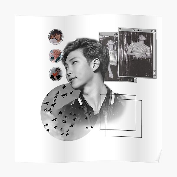 "BTS’s RM " Poster by Toni-Roni21 | Redbubble