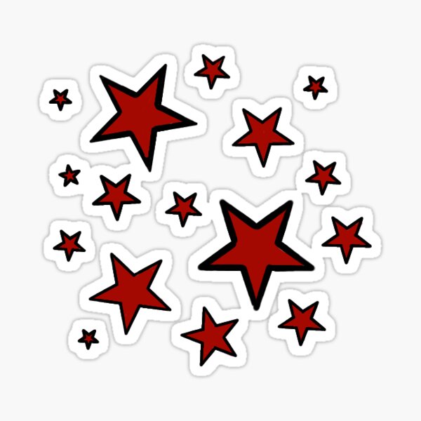 "Red star sticker pack" Sticker for Sale by Stephanie202318 | Redbubble