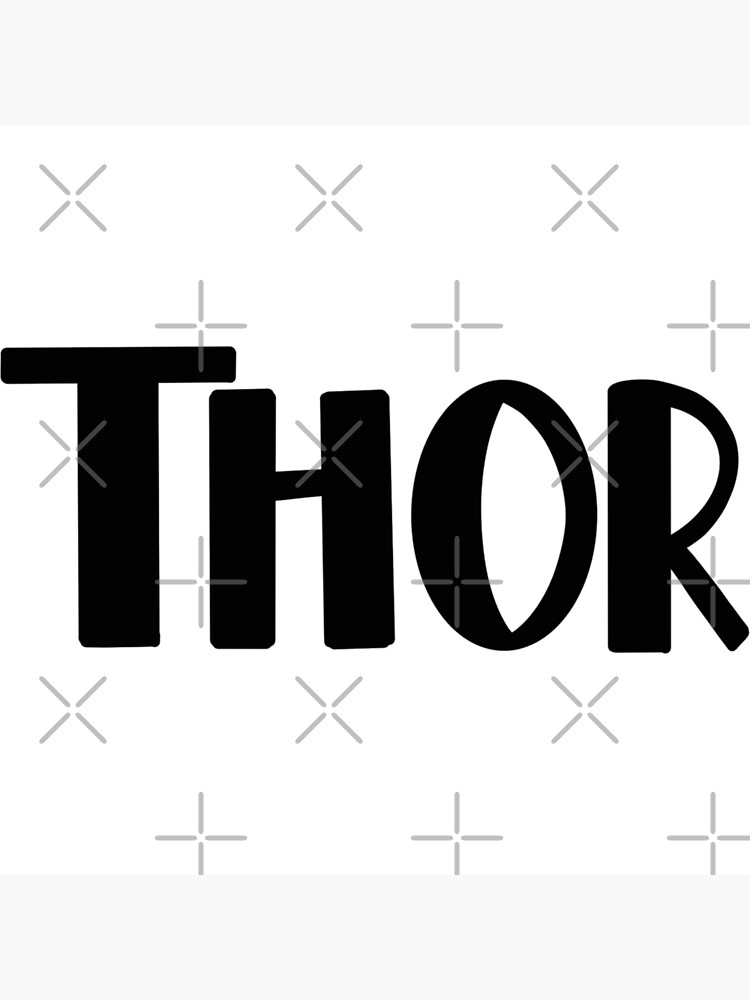 "Thicc Thor lettering" Poster for Sale by Inkouragements | Redbubble