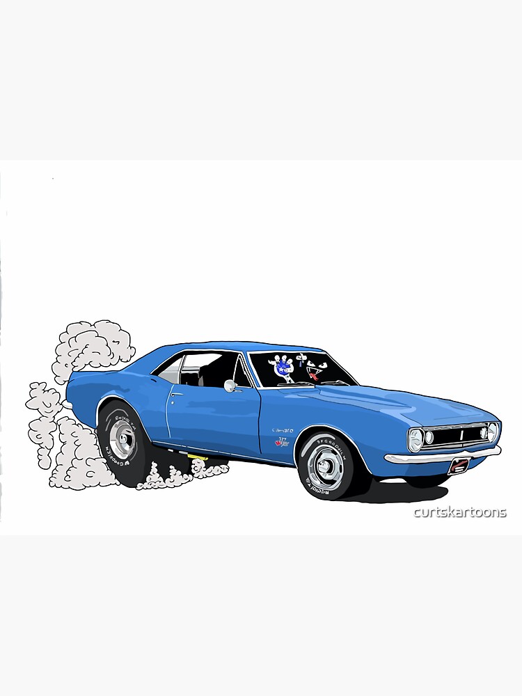 "Chevy Camaro" Sticker by curtskartoons | Redbubble