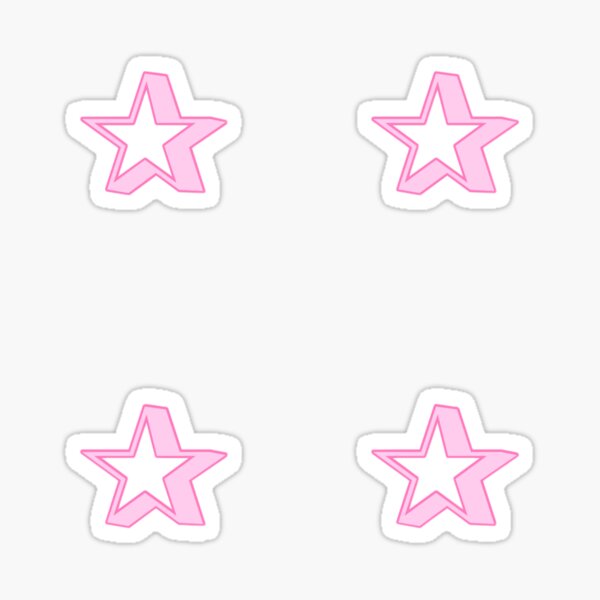"Pink star set" Sticker by Aileenl07 | Redbubble