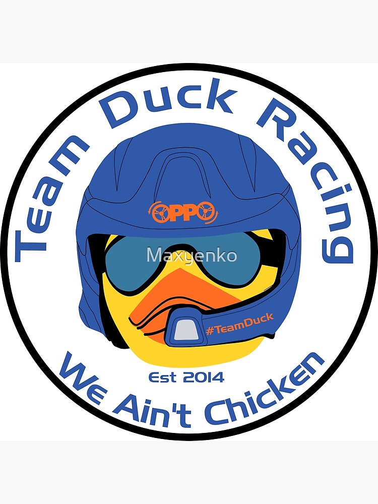 "Team Duck Racing" Art Print for Sale by Maxyenko | Redbubble