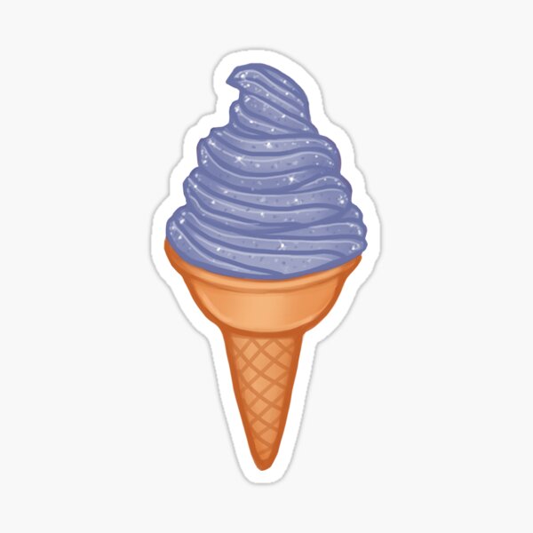 "Blue Italian Ice Cream" Sticker for Sale by MidaDesigns | Redbubble