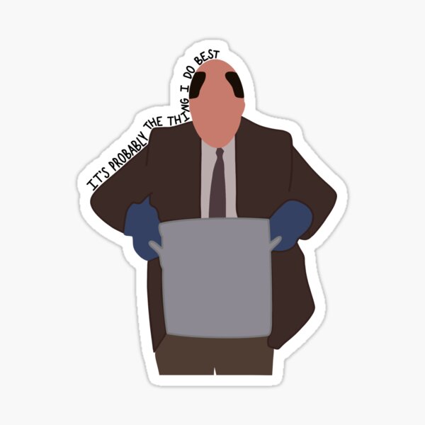 "Kevin Malone chilli quote" Sticker for Sale by Sociallysticker | Redbubble