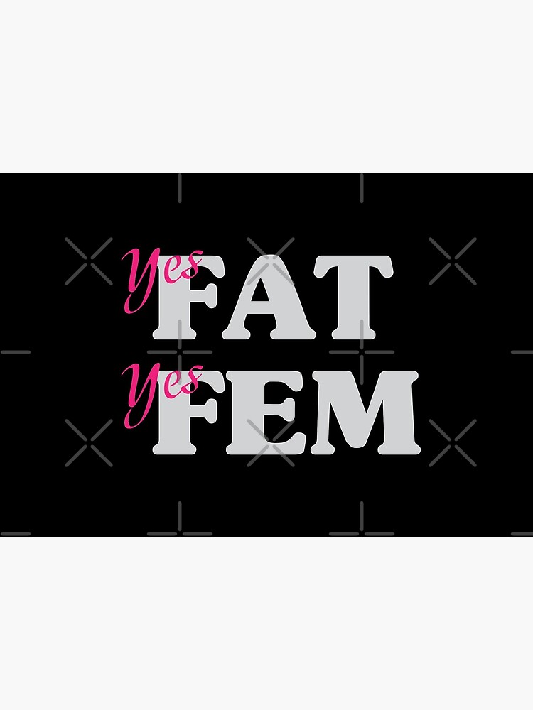 "Yes Fat, Yes Fem" Mask for Sale by lazarusheart | Redbubble