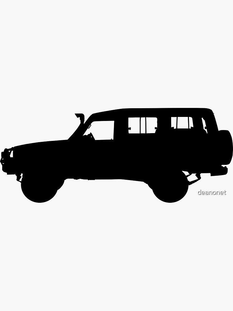 "TLC HZJ75 Troopy" Sticker for Sale by deanonet | Redbubble