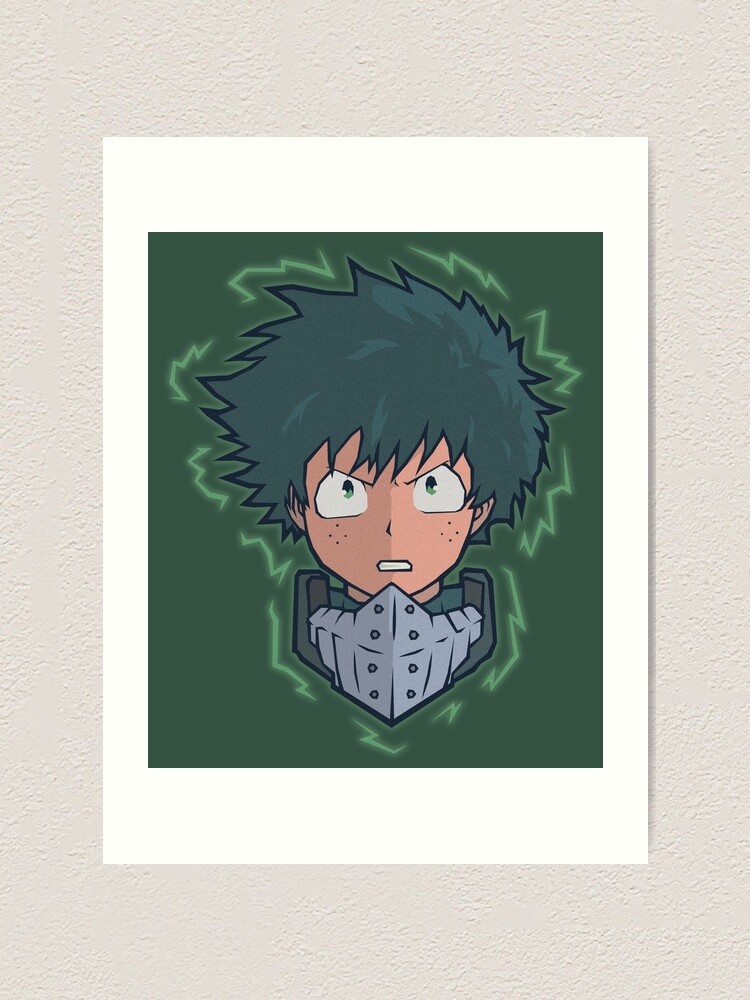 "Deku Face MHA" Art Print for Sale by Duyudon | Redbubble