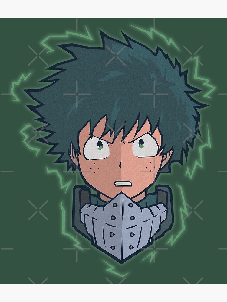 "Deku Face MHA" Art Print for Sale by Duyudon | Redbubble
