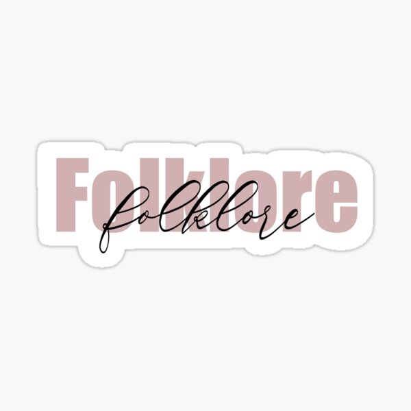 "Taylor Swift folklore" Sticker for Sale by swiftxcited | Redbubble