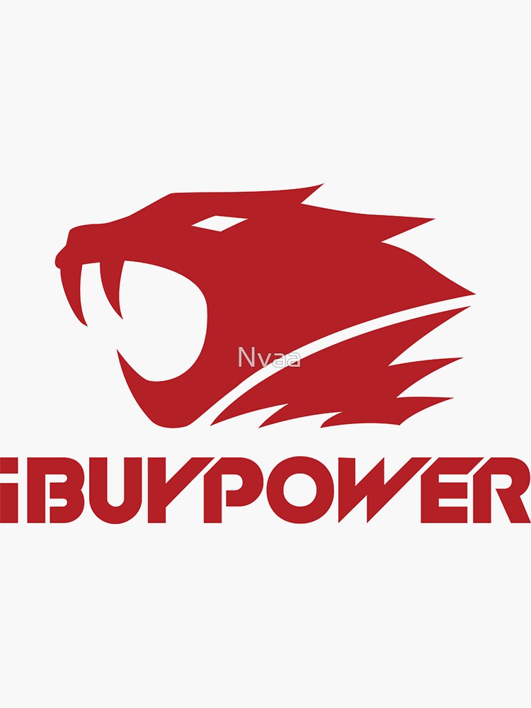 "iBuyPower Logo Vector" Sticker by Nvaa | Redbubble