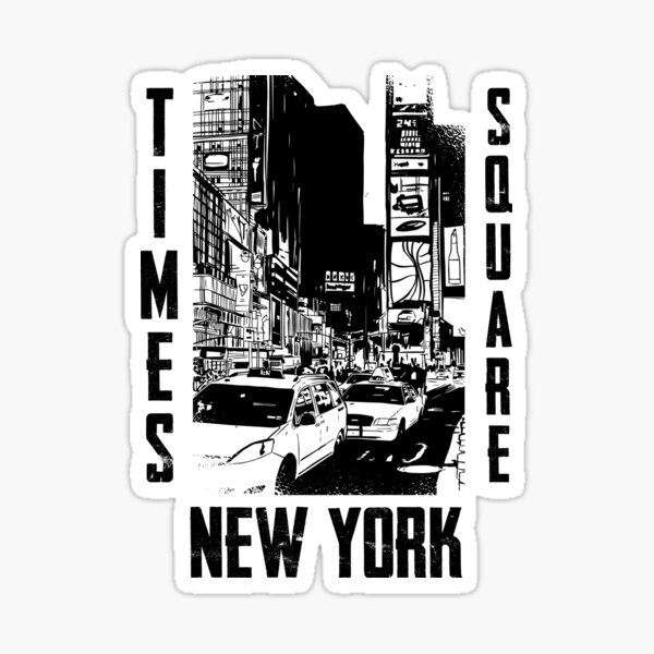 "Times Square Plaza in Manhattan, New York City" Sticker for Sale by ...