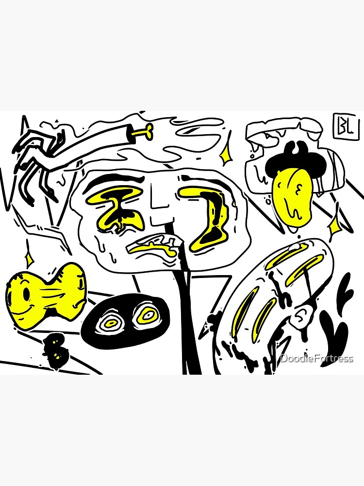 "Neon Nightmare" Poster by DoodleFortress | Redbubble