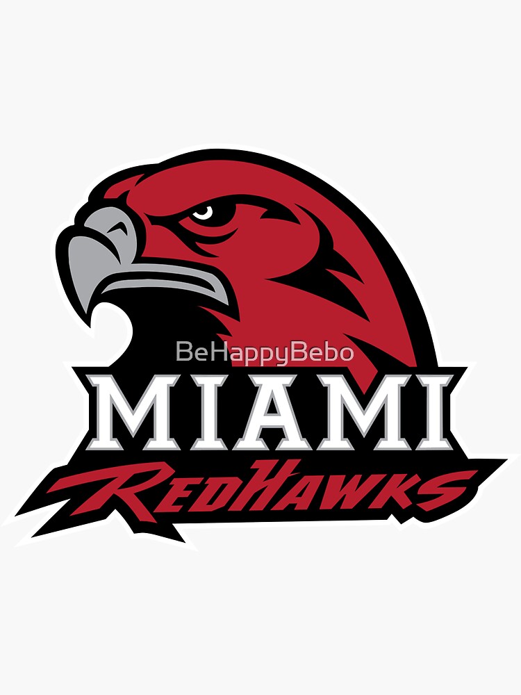 "Miami University " Sticker for Sale by BeHappyBebo | Redbubble