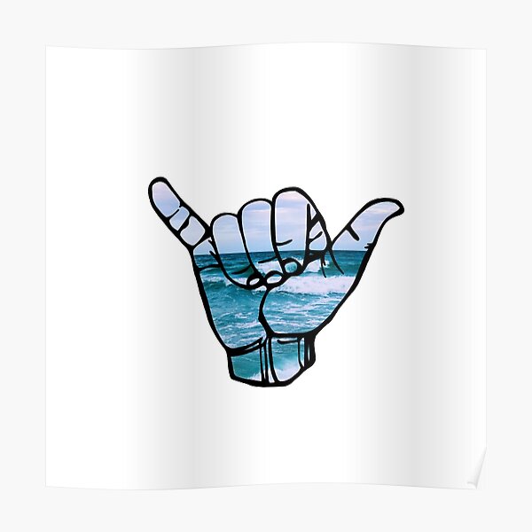 Póster « ¡Blue Ocean Shaka que está disponible en múltiples productos ...